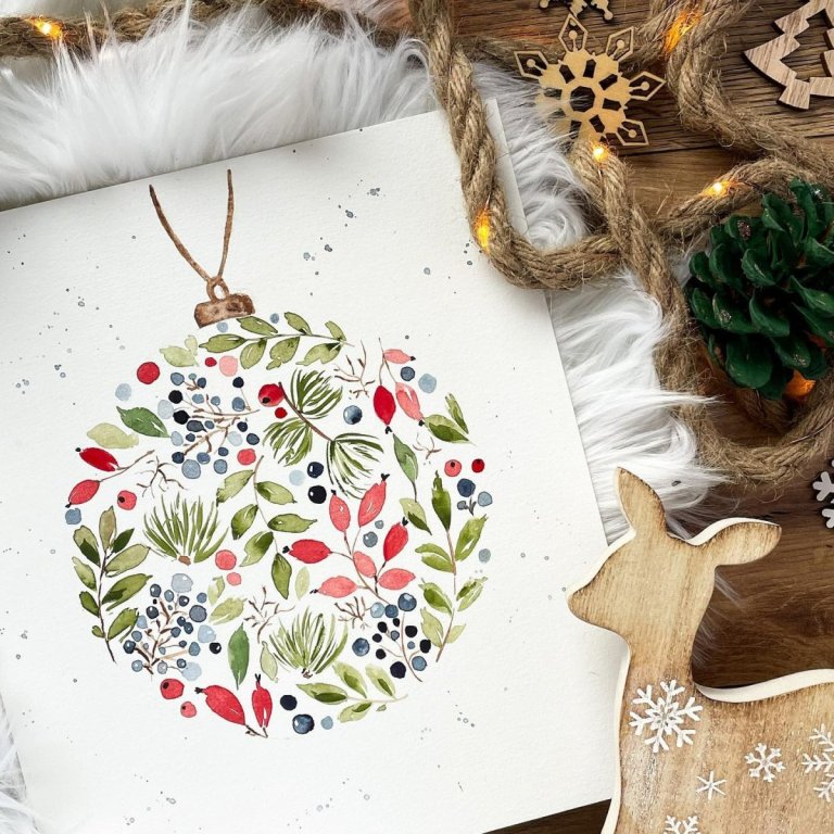 Christmas Watercolor Painting Ideas for Cards and More - Watercolour ...