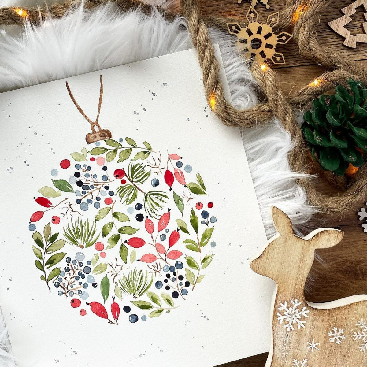 Christmas Watercolor Painting Ideas for Cards and More - Watercolour ...