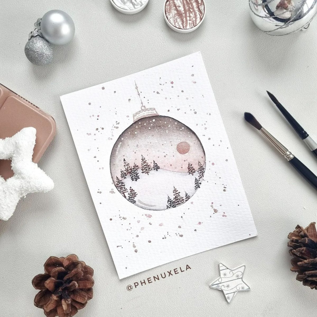 Christmas Watercolor Painting Ideas for Cards and More - Watercolour ...